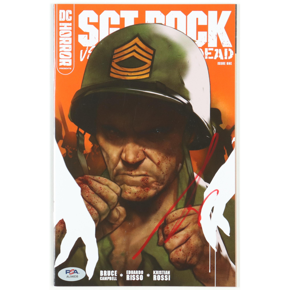 Bruce Campbell Signed 2022 "SGT. Rock Vs Army Of The Dead" Issue #1 DC ...
