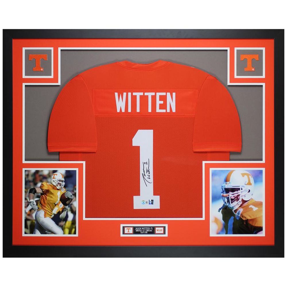 Jason Witten Signed Custom Framed Jersey Display (Beckett & Witten ...