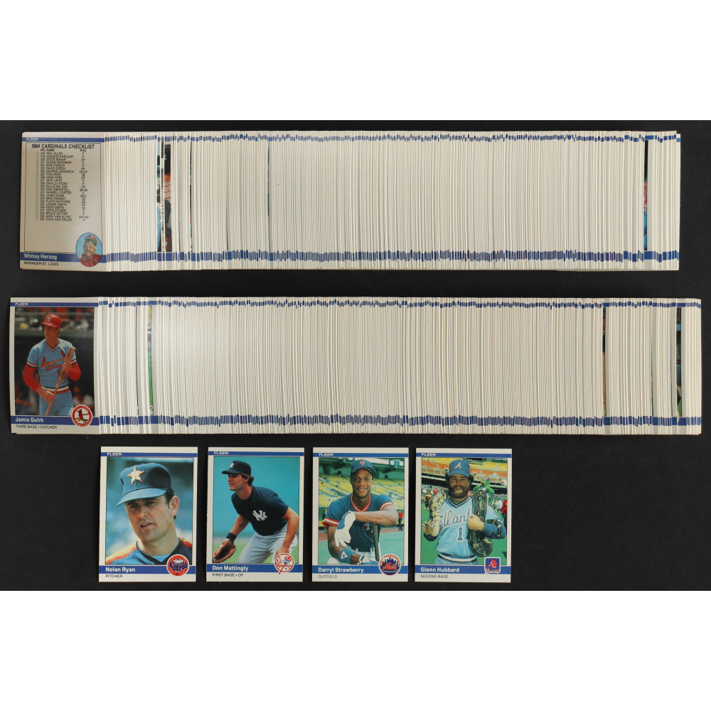 1984 Fleer Baseball Complete Set Of (660) Cards With Don Mattingly #131
