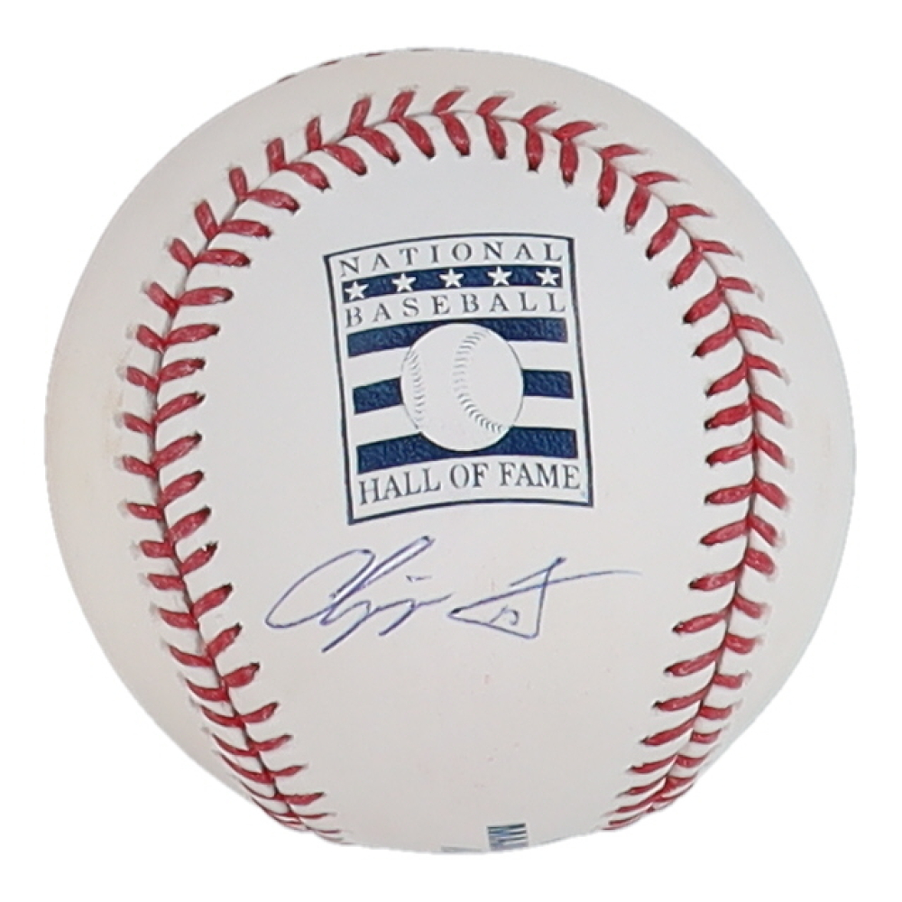 Chipper Jones Signed OML Hall of Fame Logo Baseball (Steiner ...
