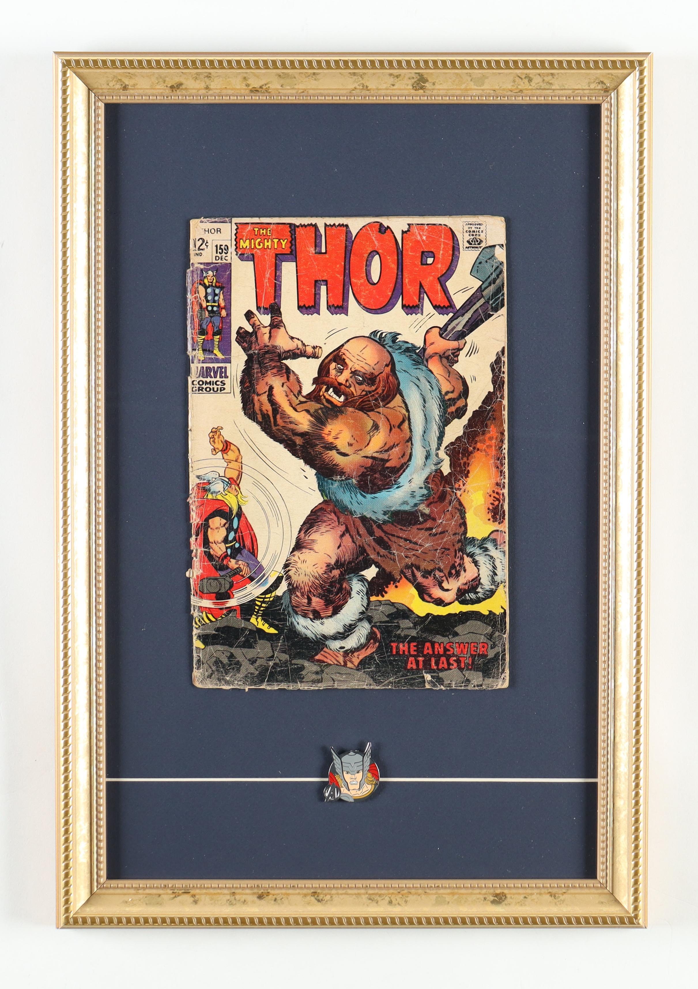 1966 "The Might Thor" Issue #159 Marvel 13x19 Custom Framed Comic Book ...