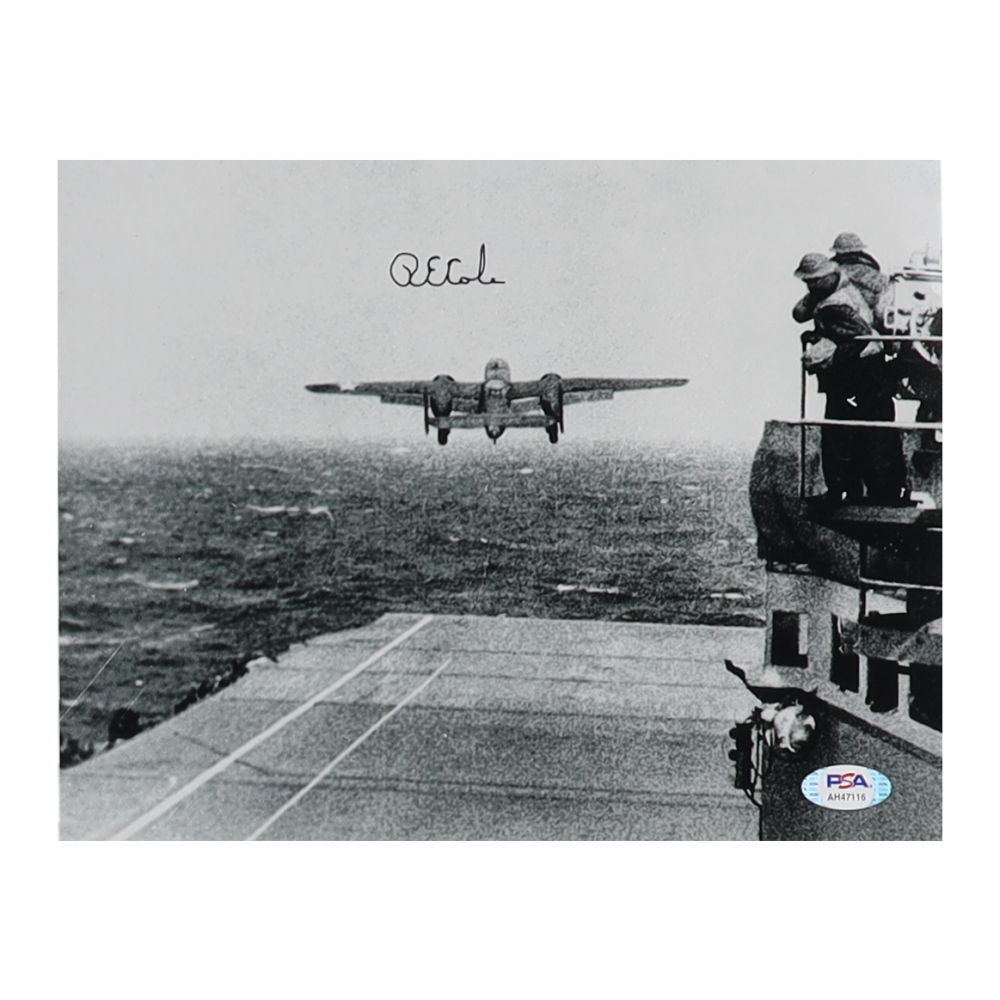 Richard E. Cole Signed WWII 8x10 Photo (PSA) | Pristine Auction