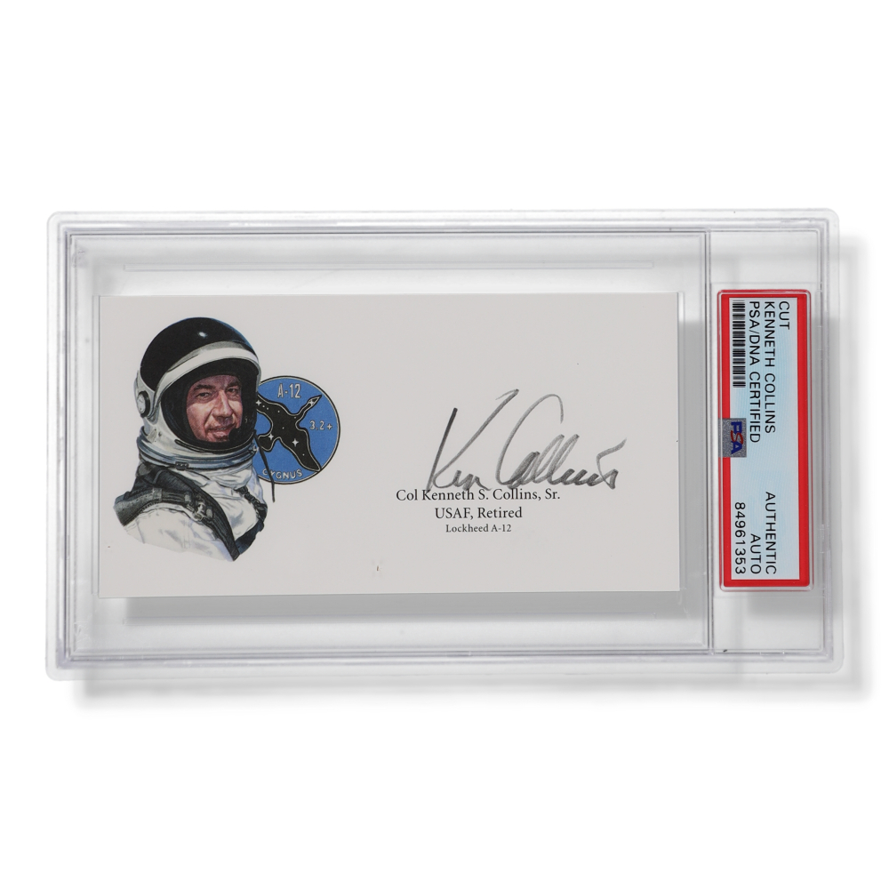 Kenneth Collins Signed 2.5x5.5 Cut with Portrait (PSA) | Pristine Auction