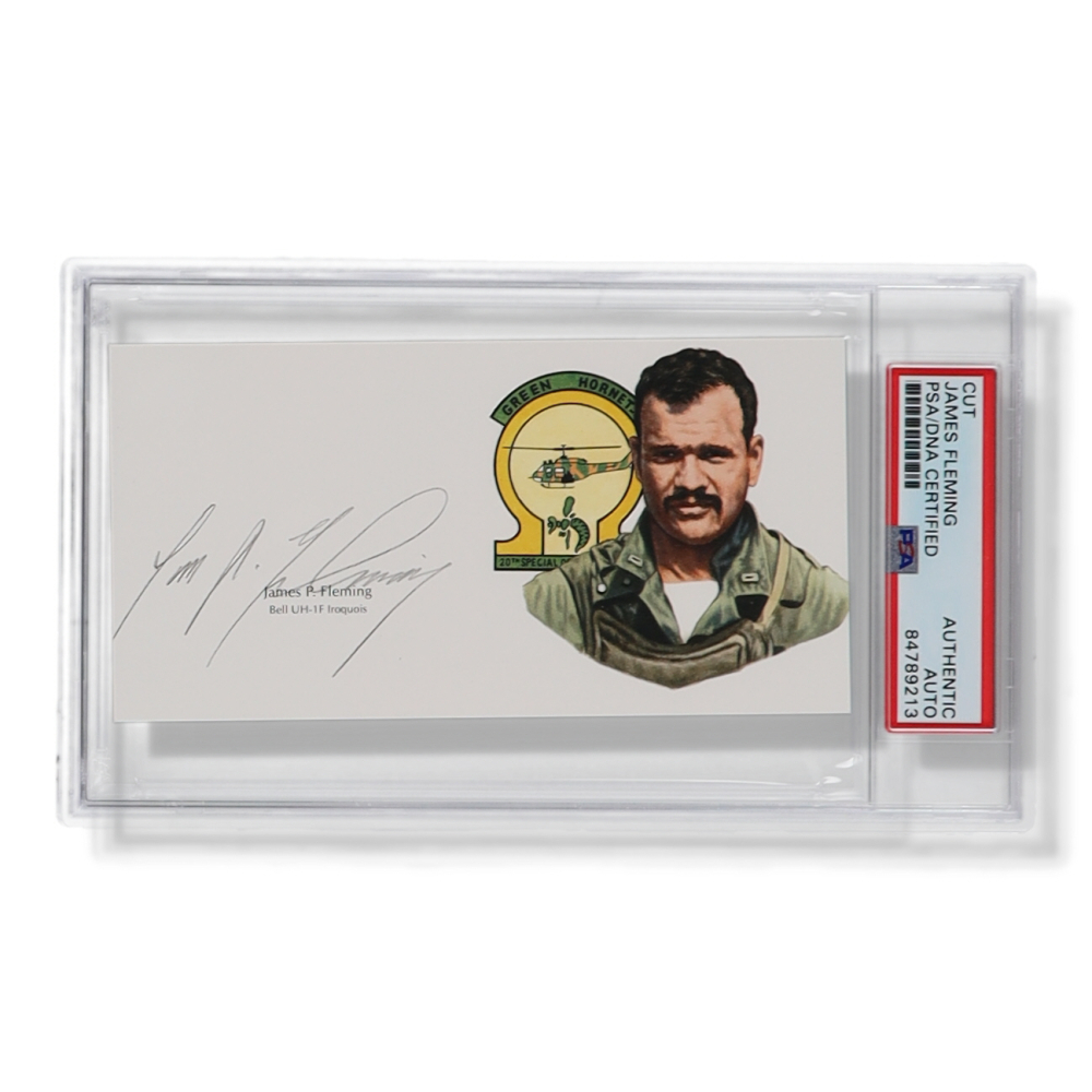 James P. Fleming Signed Cut with Portrait (PSA) | Pristine Auction