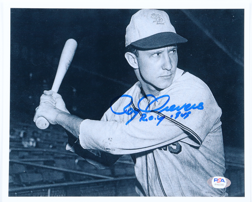 Roy Sievers Signed Browns 8x10 Photo Inscribed "ROY 1945" (PSA ...