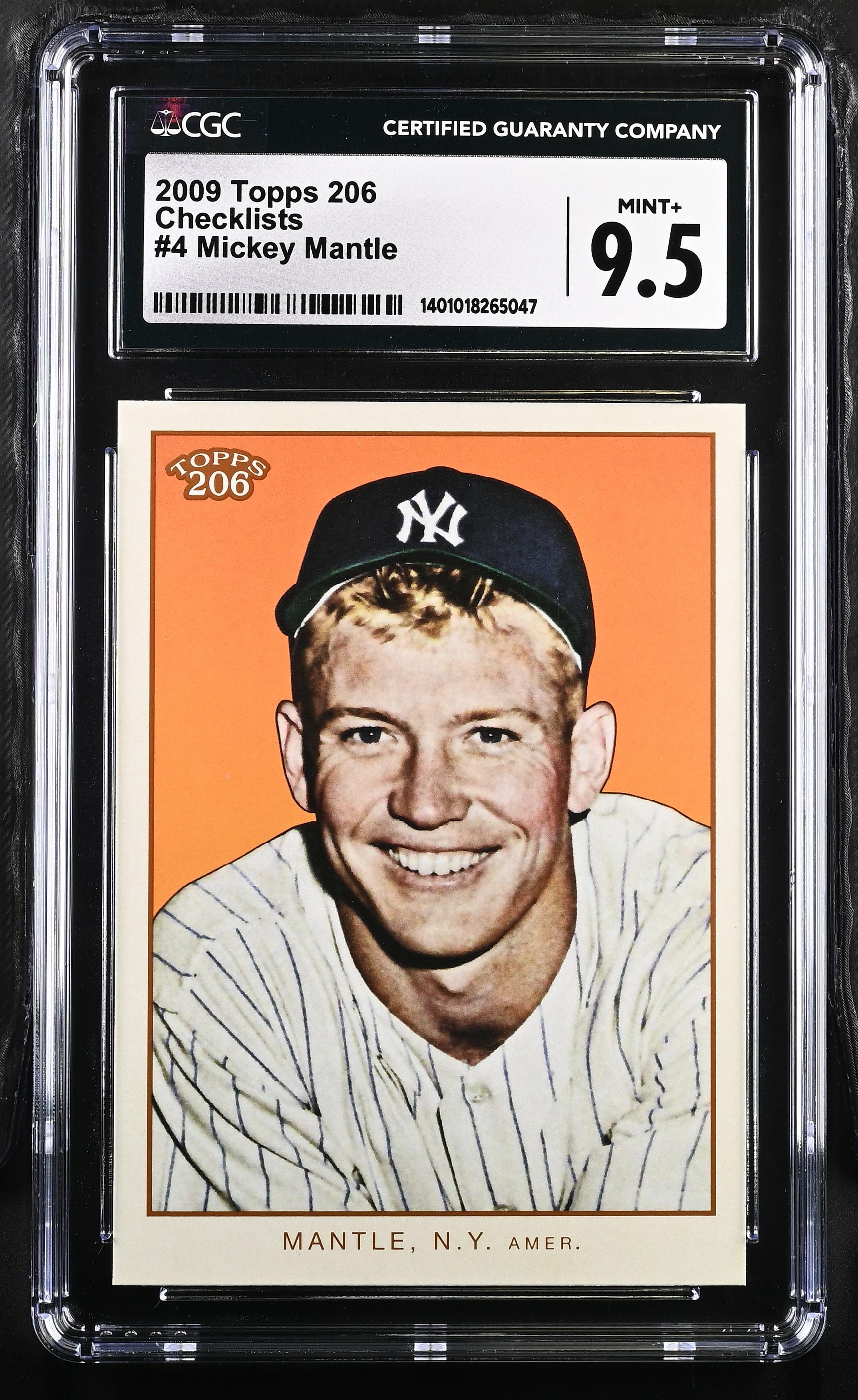 Mickey Mantle 2009 Topps 206 Checklists #4 (CGC 9.5) | Pristine Auction
