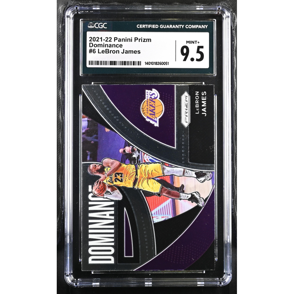 LeBron James 2021-22 Panini Prizm Dominance #6 (CGC 9.5) | Pristine Auction