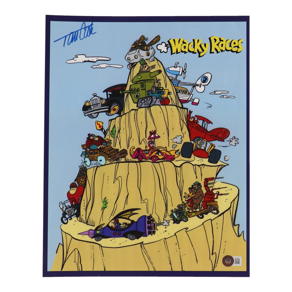 Tom Cook Signed "Wacky Races" 11x14 Art Print (Beckett) | Pristine Auction