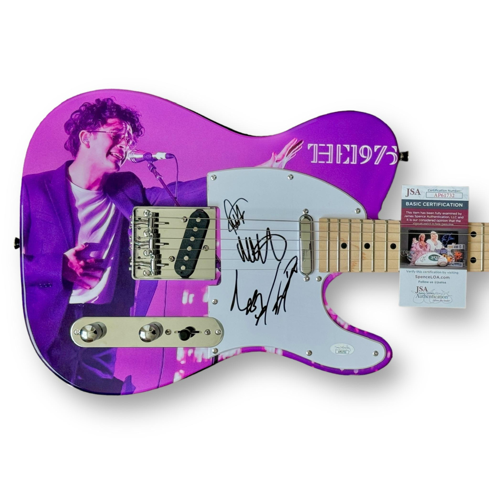 The 1975 Band-Signed Custom Autograph Edition 39" Electric Guitar with (4) Signatures Including ...