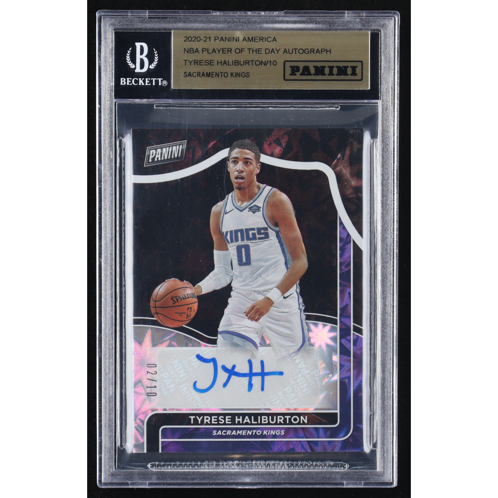 Tyrese Haliburton 2020-21 Panini America NBA Player of the Day ...