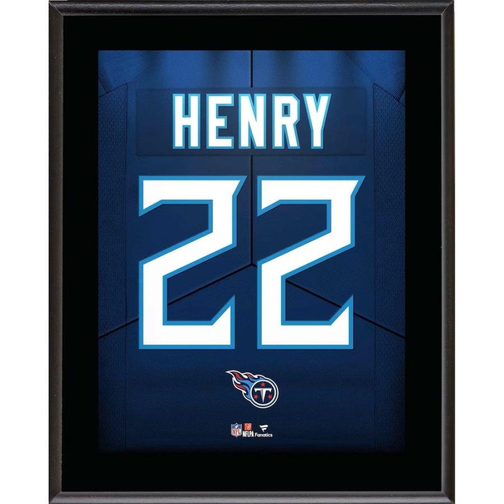 Derrick Henry Titans Jersey Number Plaque | Pristine Auction