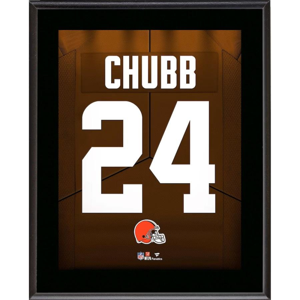 Nick Chubb Browns Jersey Number Plaque | Pristine Auction