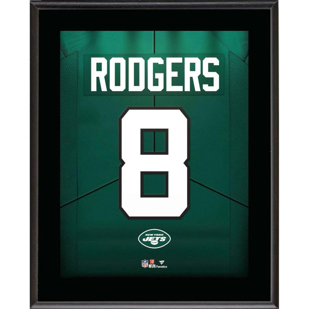 Aaron Rodgers Jets Jersey Number Plaque | Pristine Auction