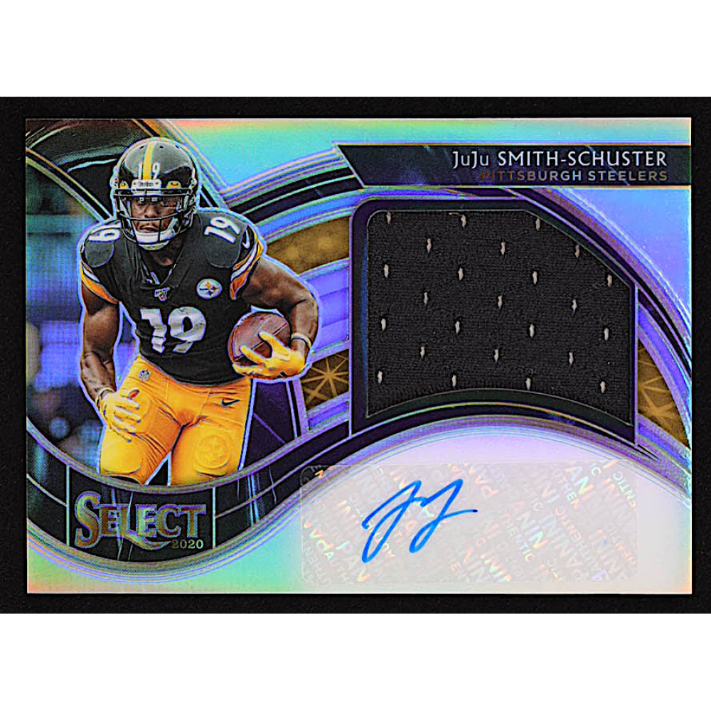 JuJu Smith-Schuster 2020 Select Jumbo Signature Swatches Prizm #6 RC #08/49 | Pristine Auction
