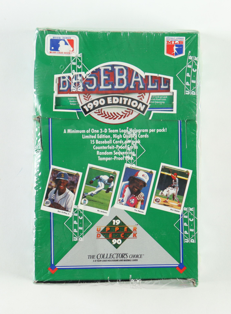 1990 Upper Deck Series 1 Baseball Wax Box With (36) Packs | Pristine ...