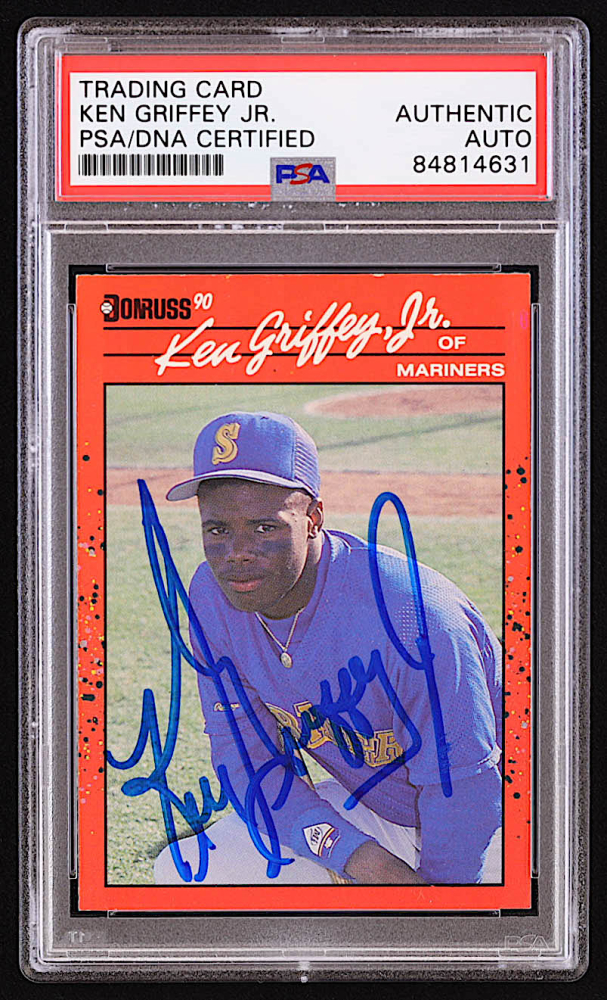 Ken Griffey Jr Signed 1990 Donruss 365 Psa Pristine Auction