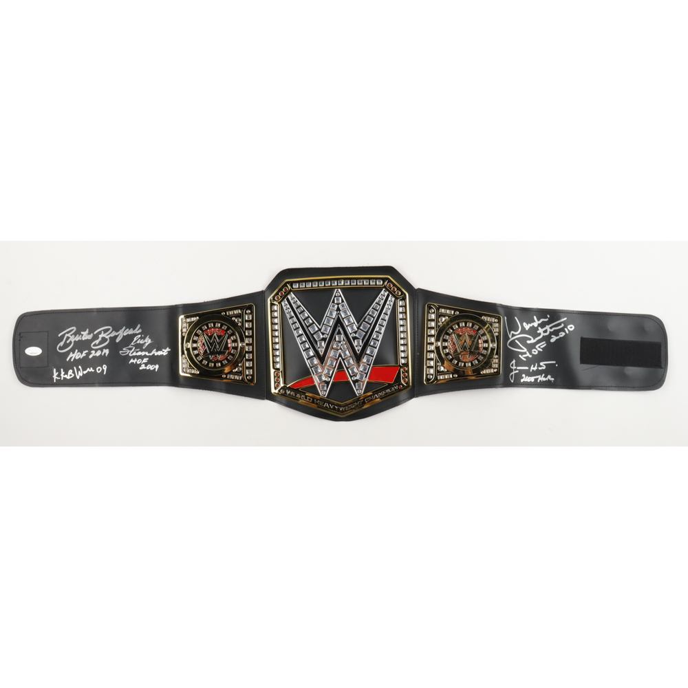 WWE Replica Heavyweight Championship Belt Signed By (5) with Ricky ...