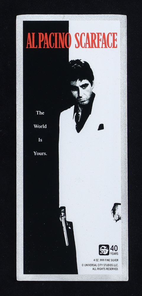 APMEX "Scarface" 40th Anniversary LE Quarter Pound Silver .999 Fine ...