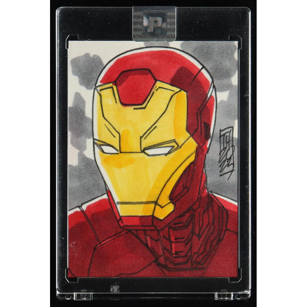 Iron Man | Marvel Comics | Original Art Sketch Card by Tom Hodges (1/1 ...