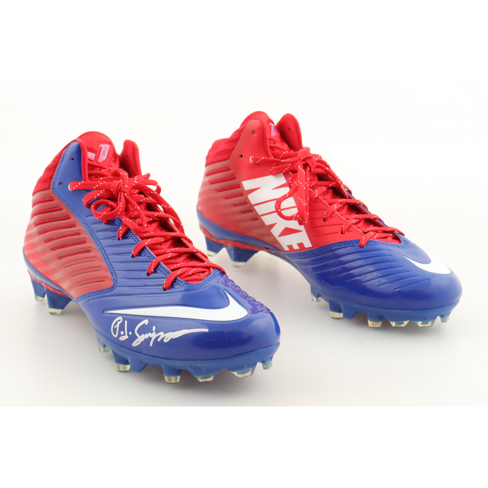 O.J. Simpson Signed Pair of Nike Football Cleats Inscribed "HOF 85 ...