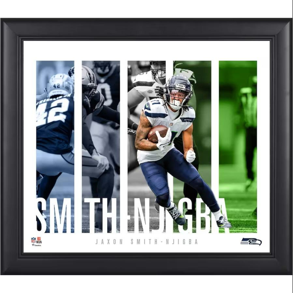 Jaxon Smith-Njigba Seahawks Custom Framed Photo | Pristine Auction