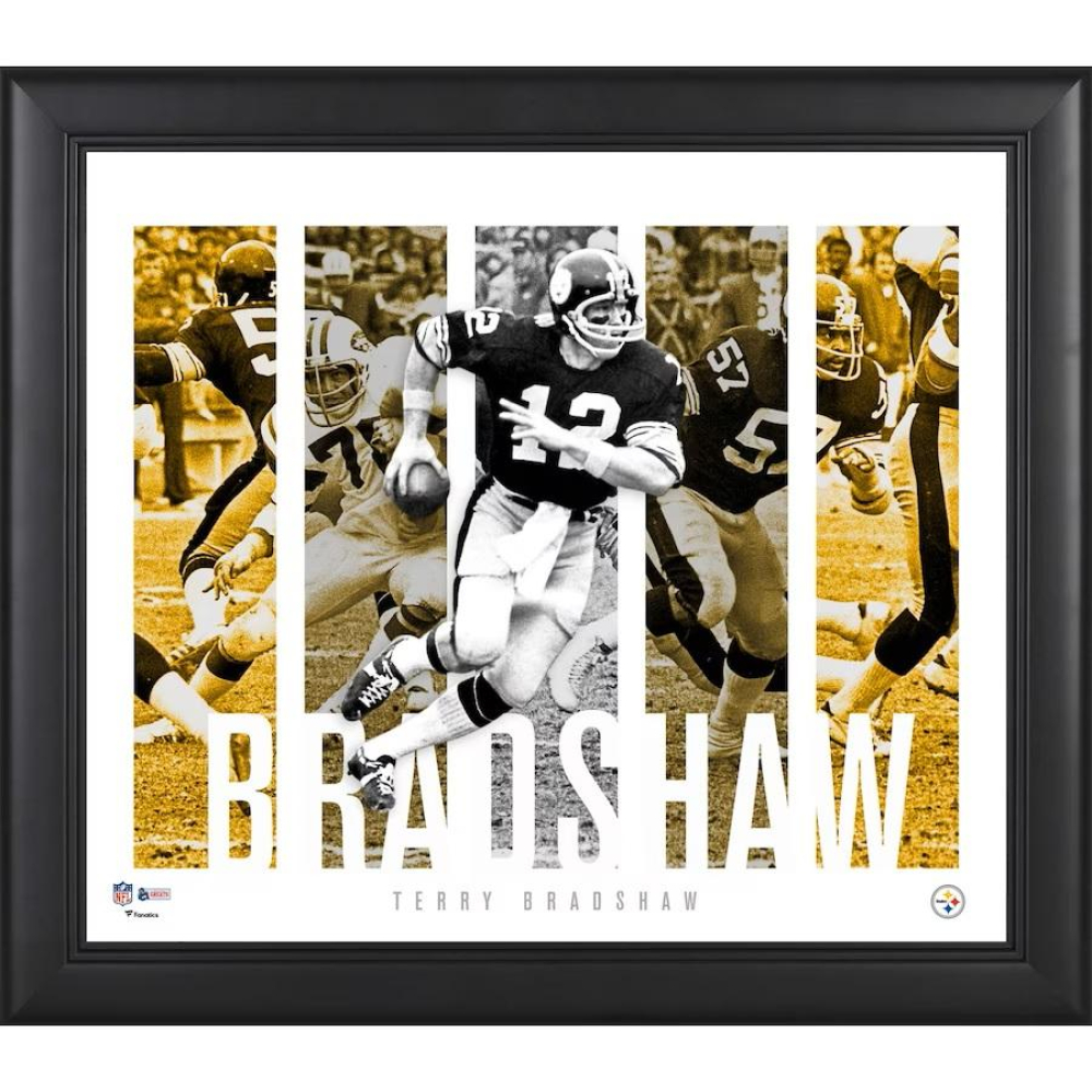 Terry Bradshaw Steelers Custom Framed Photo | Pristine Auction