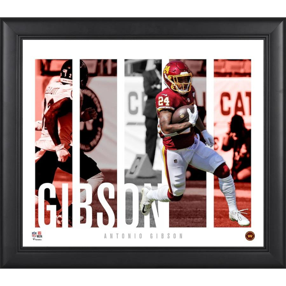 Antonio Gibson Commanders Custom Framed Photo | Pristine Auction