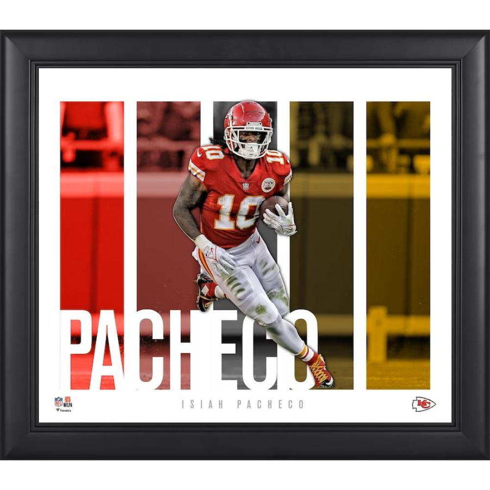 Isiah Pacheco Chiefs Custom Framed Photo | Pristine Auction