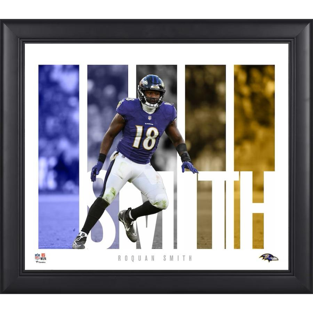 Roquan Smith Ravens Custom Framed Photo | Pristine Auction