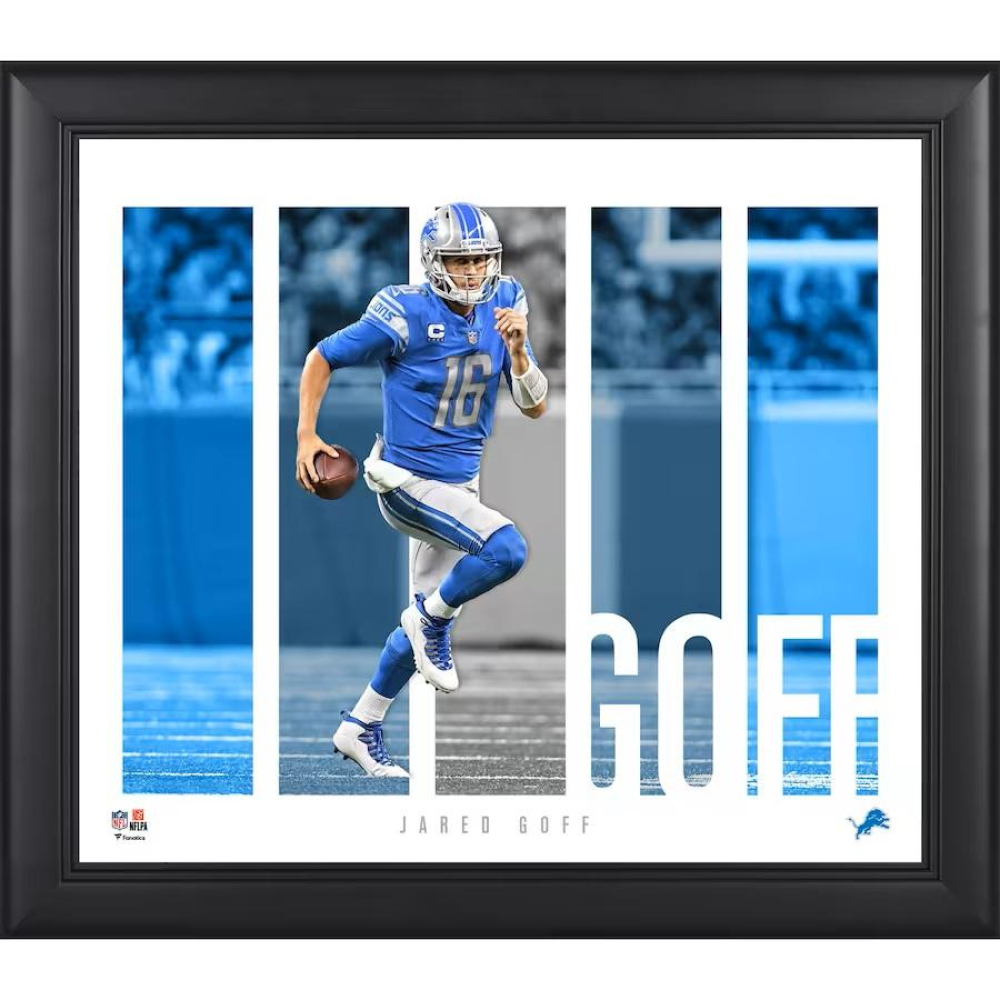 Jared Goff Lions Custom Framed Photo | Pristine Auction