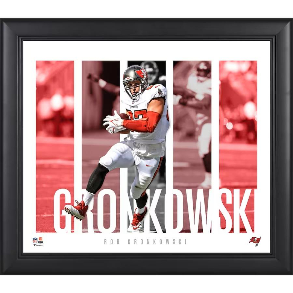 Rob Gronkowski Buccaneers Custom Framed Photo | Pristine Auction