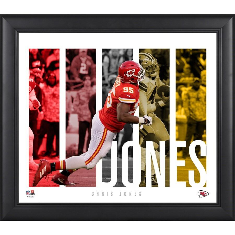 Chris Jones Chiefs Custom Framed Photo | Pristine Auction