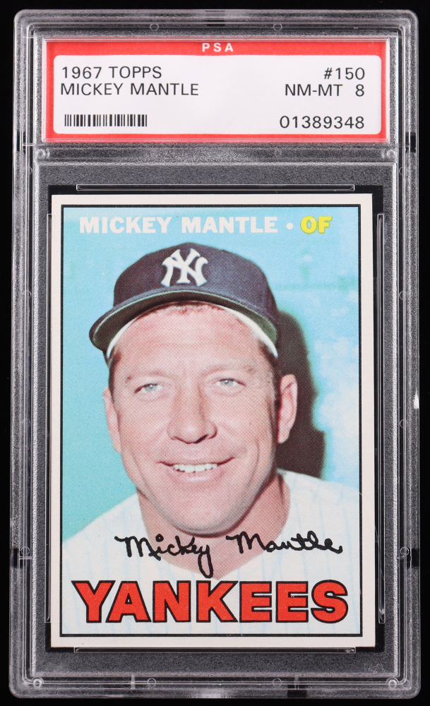Mickey Mantle 1967 Topps #150 (PSA 8) | Pristine Auction