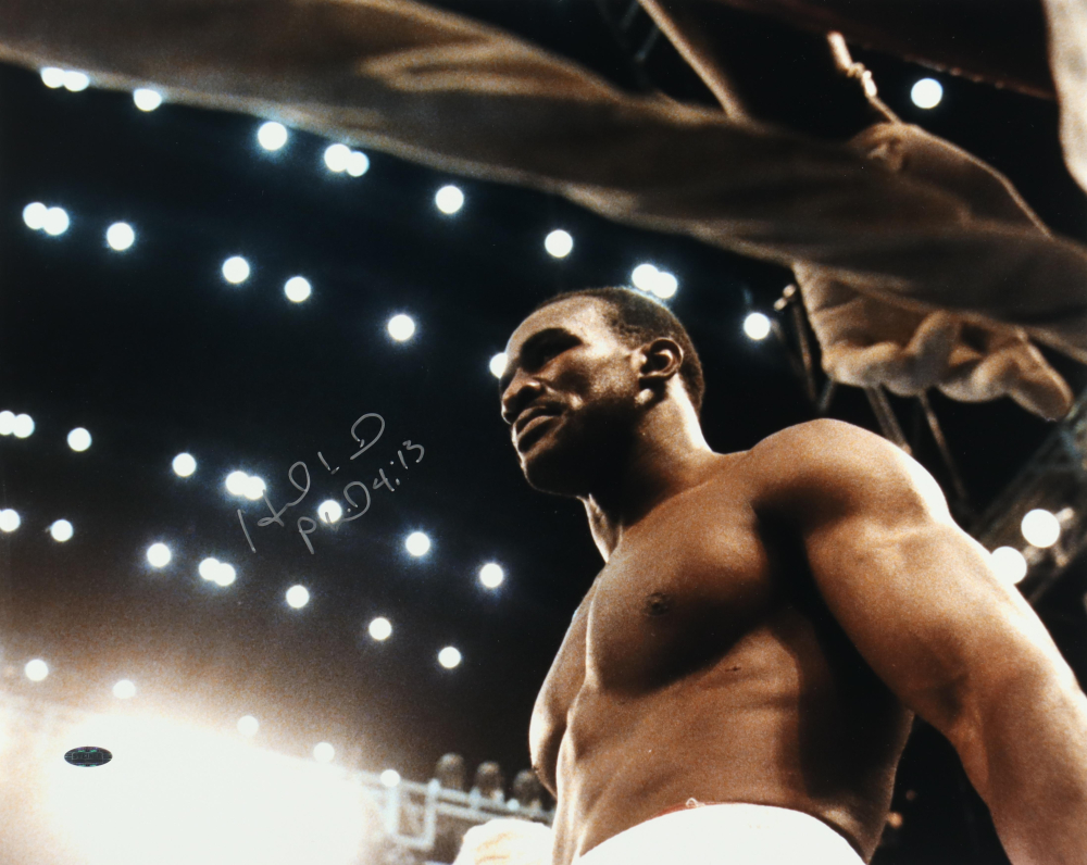 Evander Holyfield Signed 16x20 Photo (Steiner) | Pristine Auction