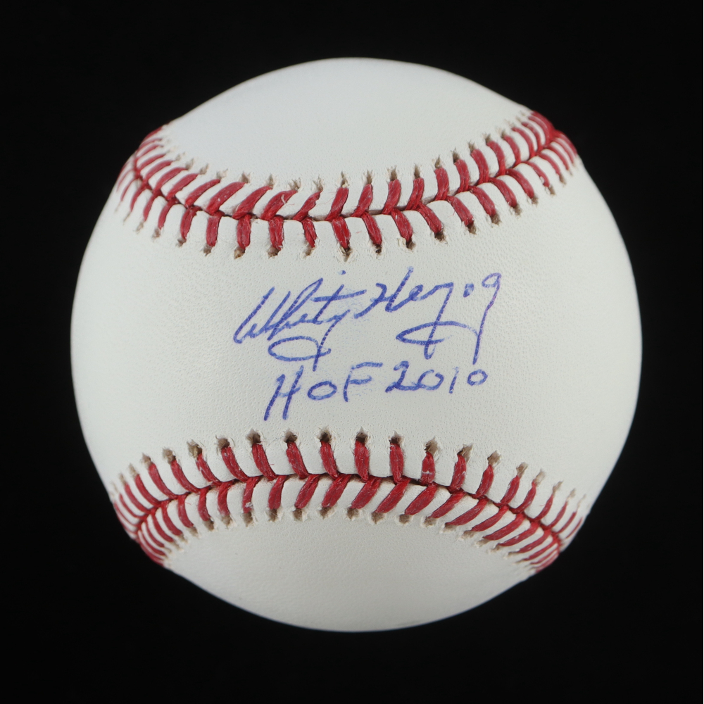Whitey Herzog Signed OML Baseball Inscribed "HOF 2010" (PSA) | Pristine ...