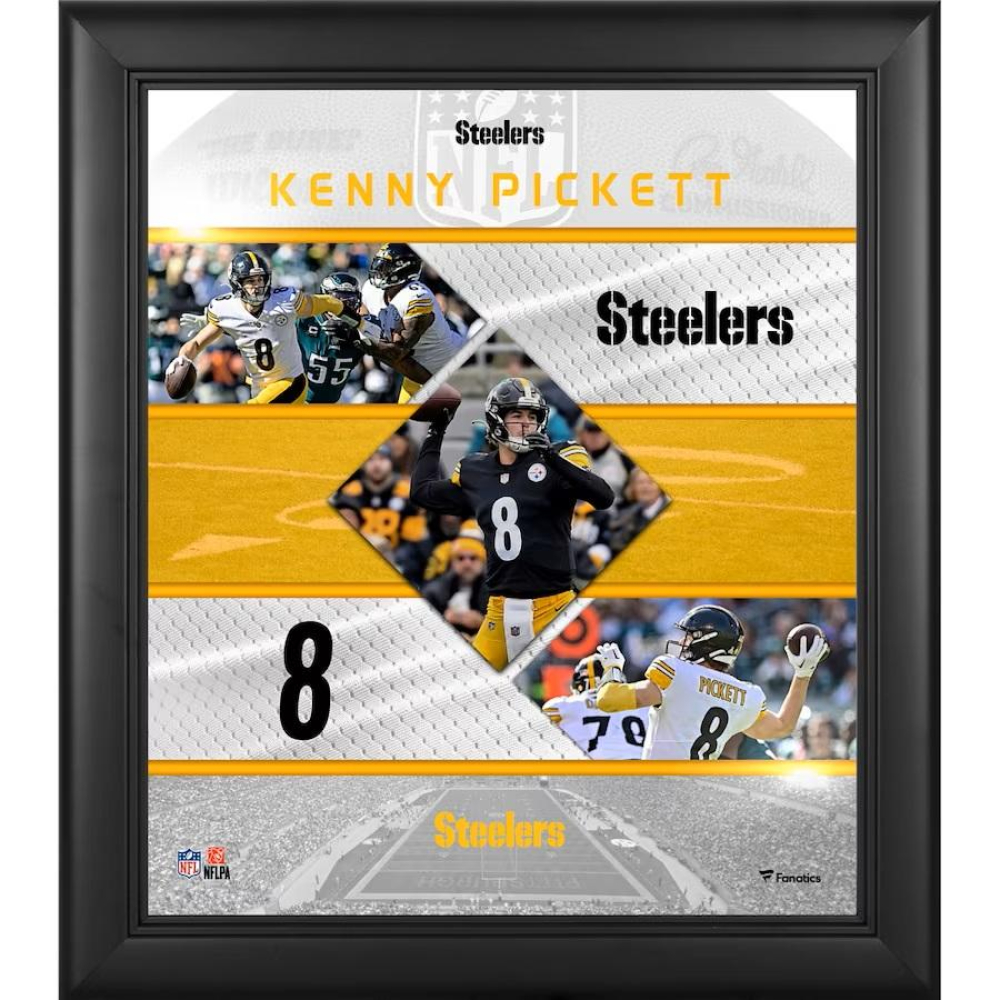 Kenny Pickett Steelers "Stitched Stars" Custom Framed Photo | Pristine ...