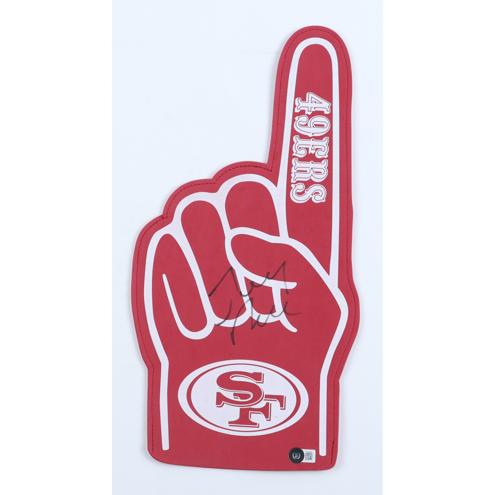 Jerry Rice Signed 49ers Foam Finger (Beckett) | Pristine Auction