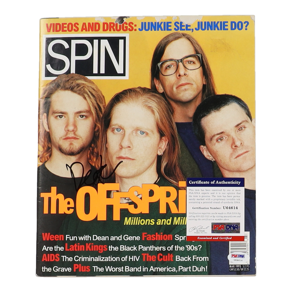 Dexter Holland Signed Spin Magazine Cover (PSA) | Pristine Auction