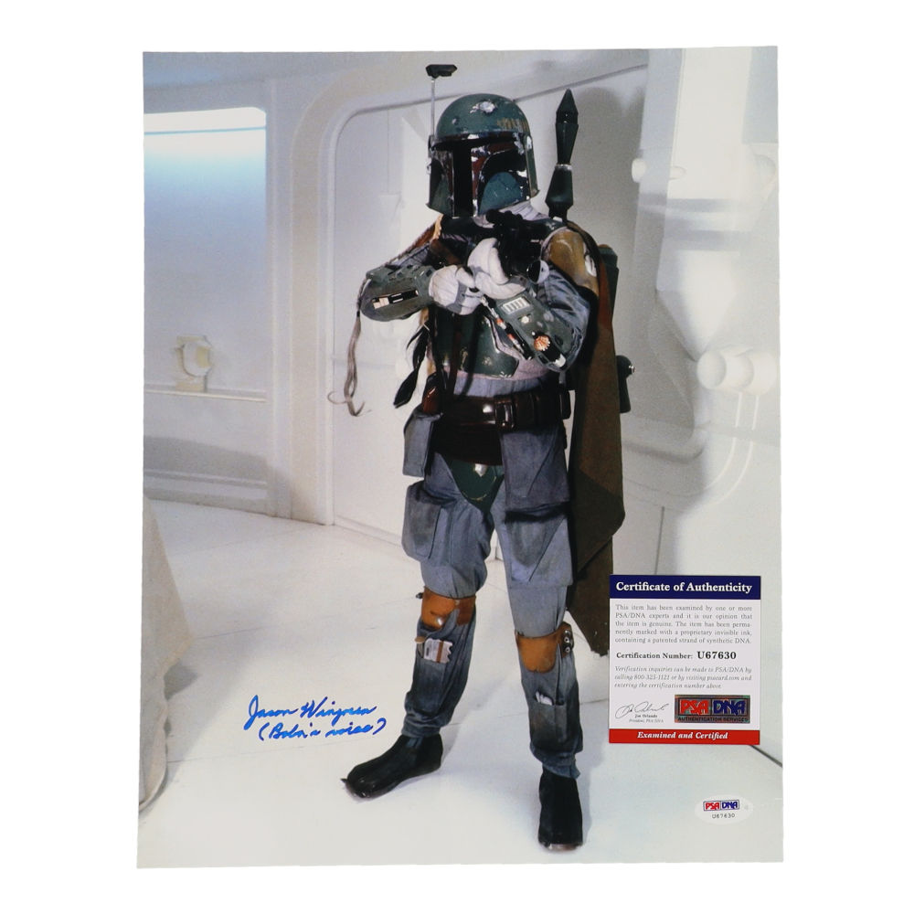 Jason Wingreen Signed "Star Wars" 11x14 Photo Inscribed "Boba's Voice ...