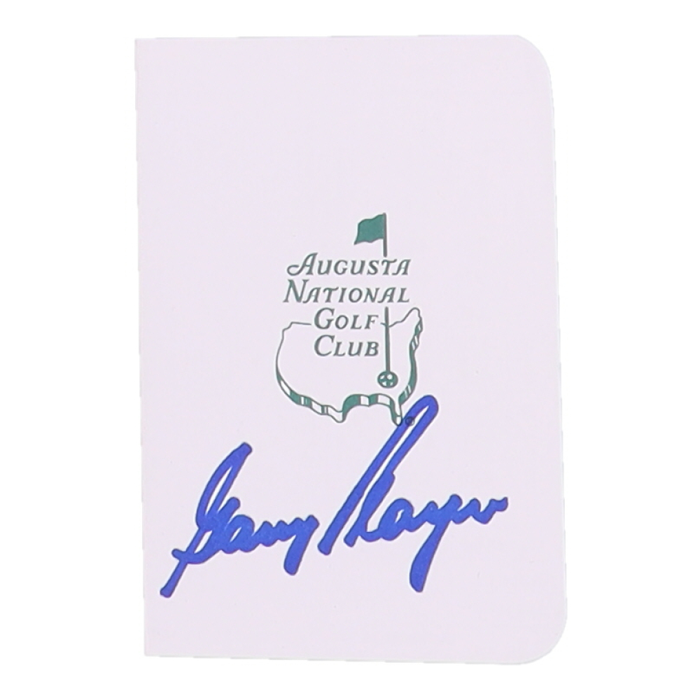 Gary Player Signed Masters Tournament Augusta National Golf Club ...