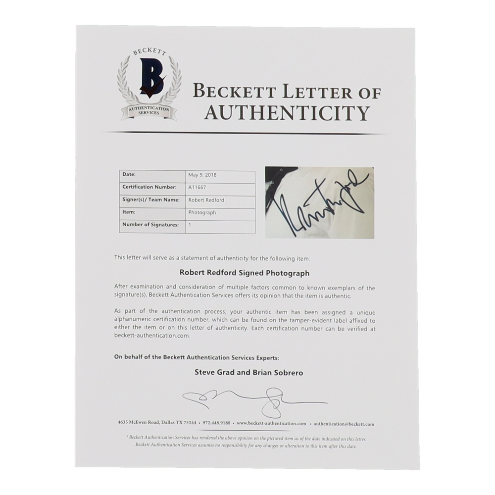 Robert Redford Signed 8x10 Photo (Beckett) | Pristine Auction