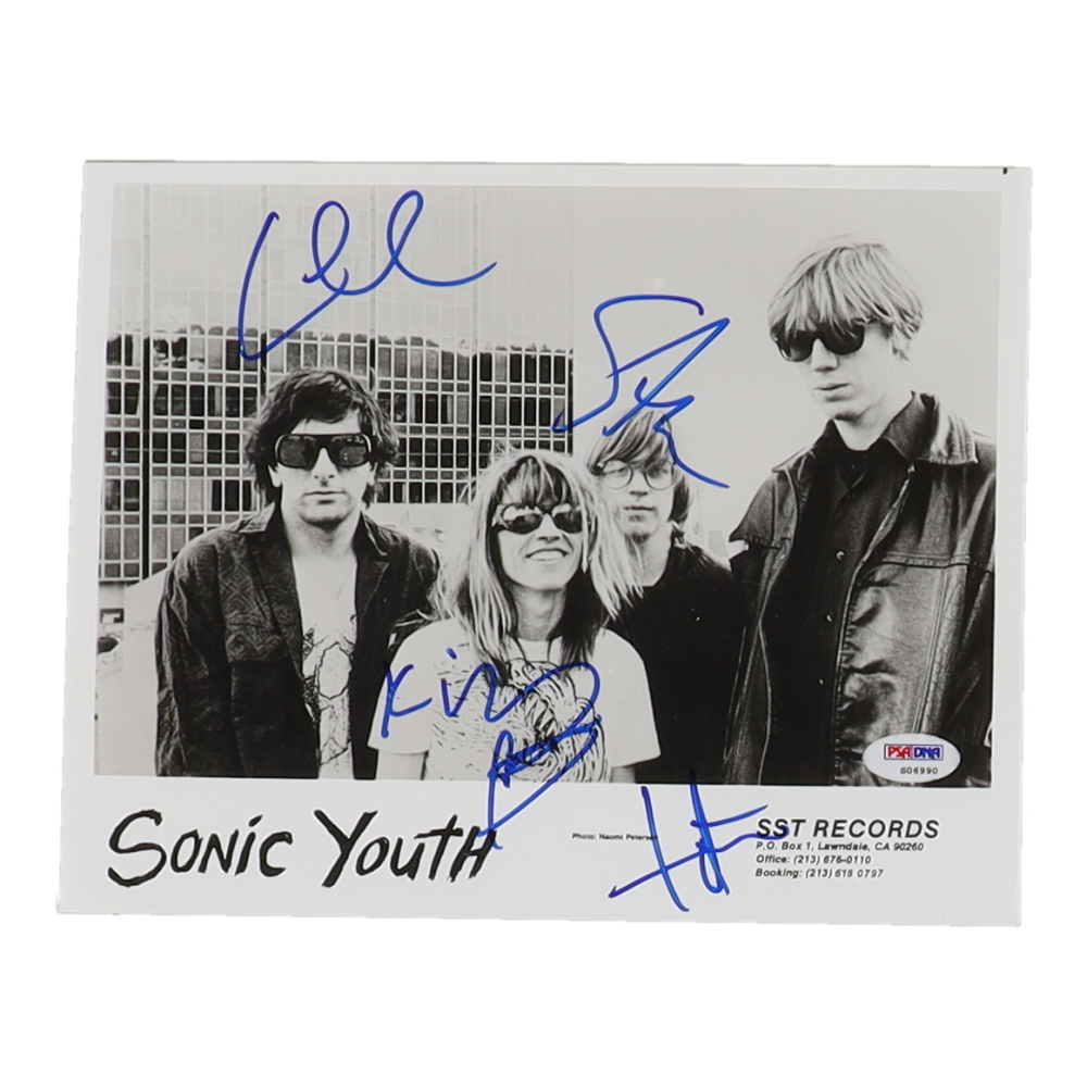 Lee Ronaldo, Steve Shelley, Kim Gordon & Thurston Moore Signed "Sonic ...