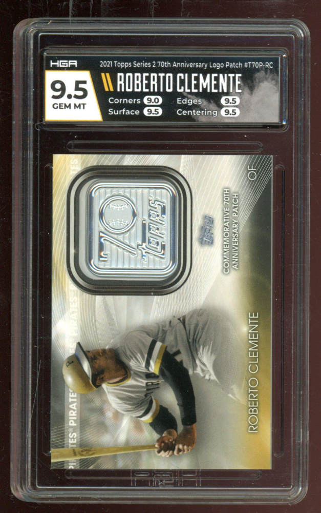 Roberto Clemente 2021 Topps 70th Anniversary Commemorative Logo Patches ...