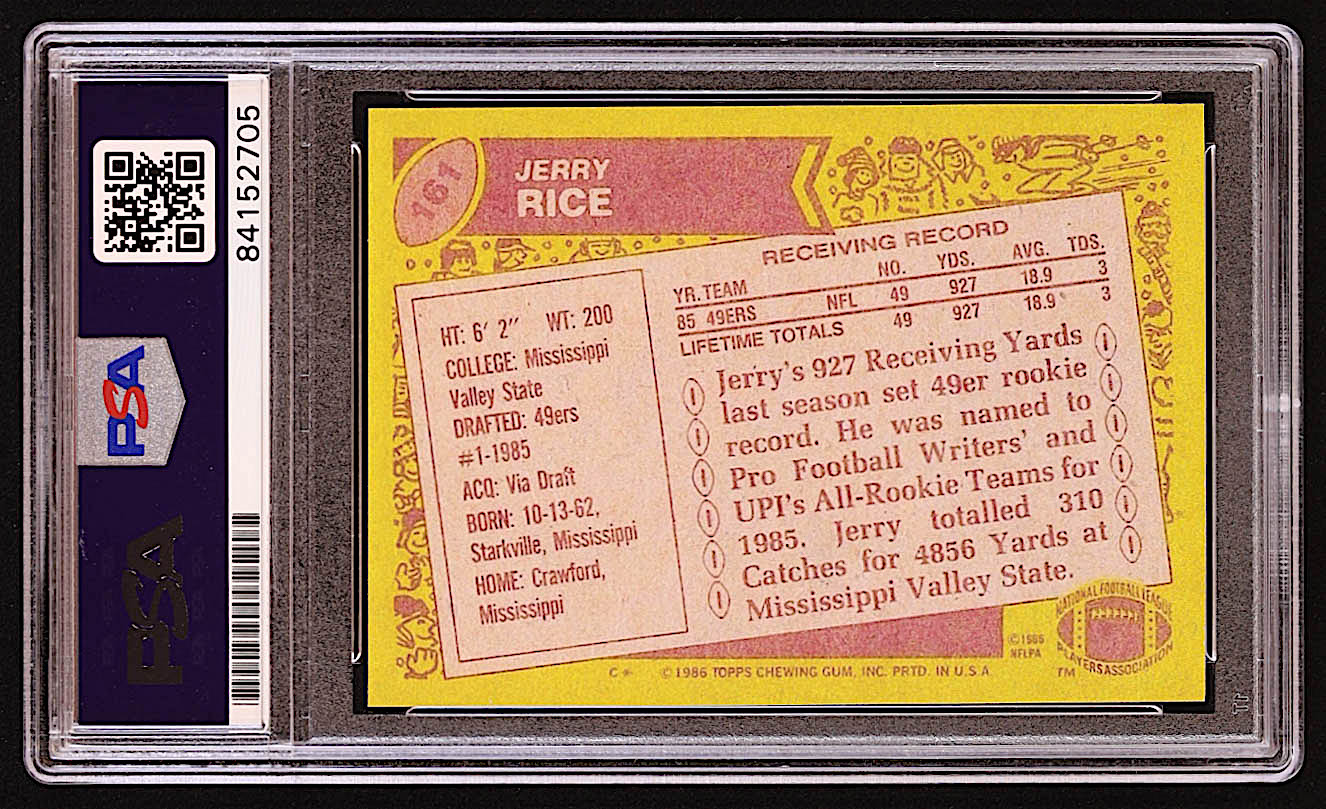 Jerry Rice Signed Trading Card (PSA) | Pristine Auction