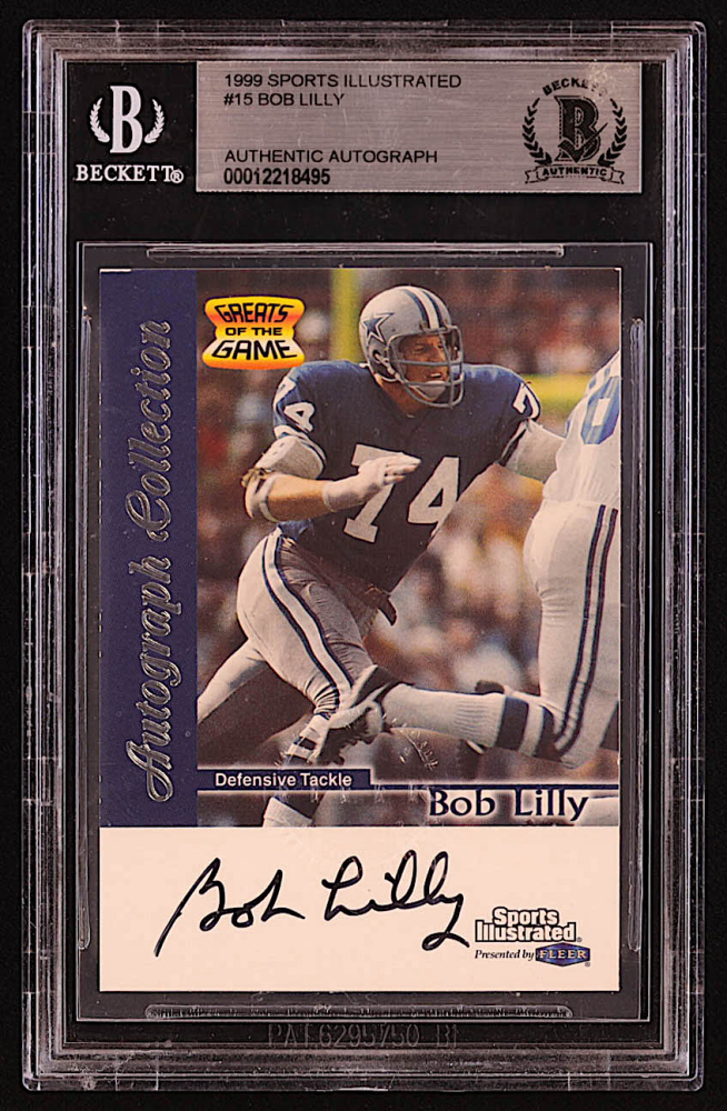 Bob Lilly 1999 Sports Illustrated Autographs #15 (BGS) | Pristine Auction