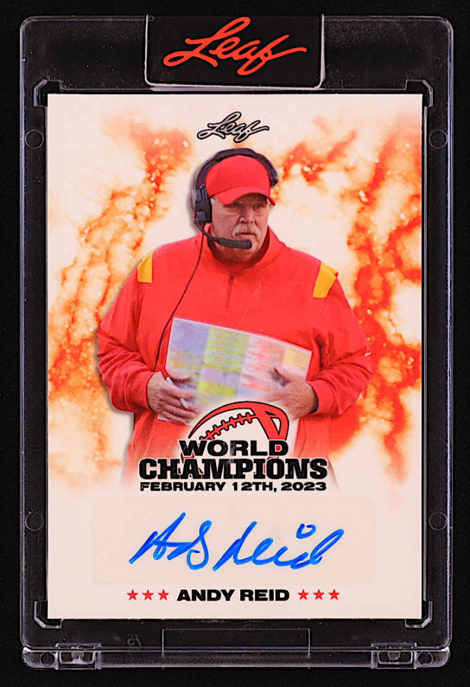 Andy Reid 2023 Leaf Web Exclusives World Champions Autograph #WCAAR1 ...