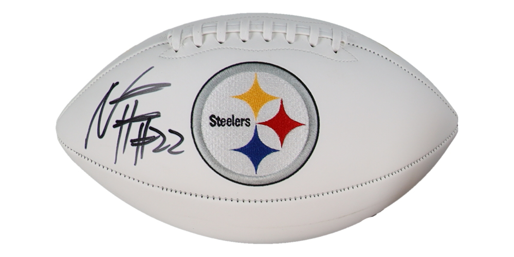Najee Harris Signed Steelers Logo Football (Fanatics) | Pristine Auction