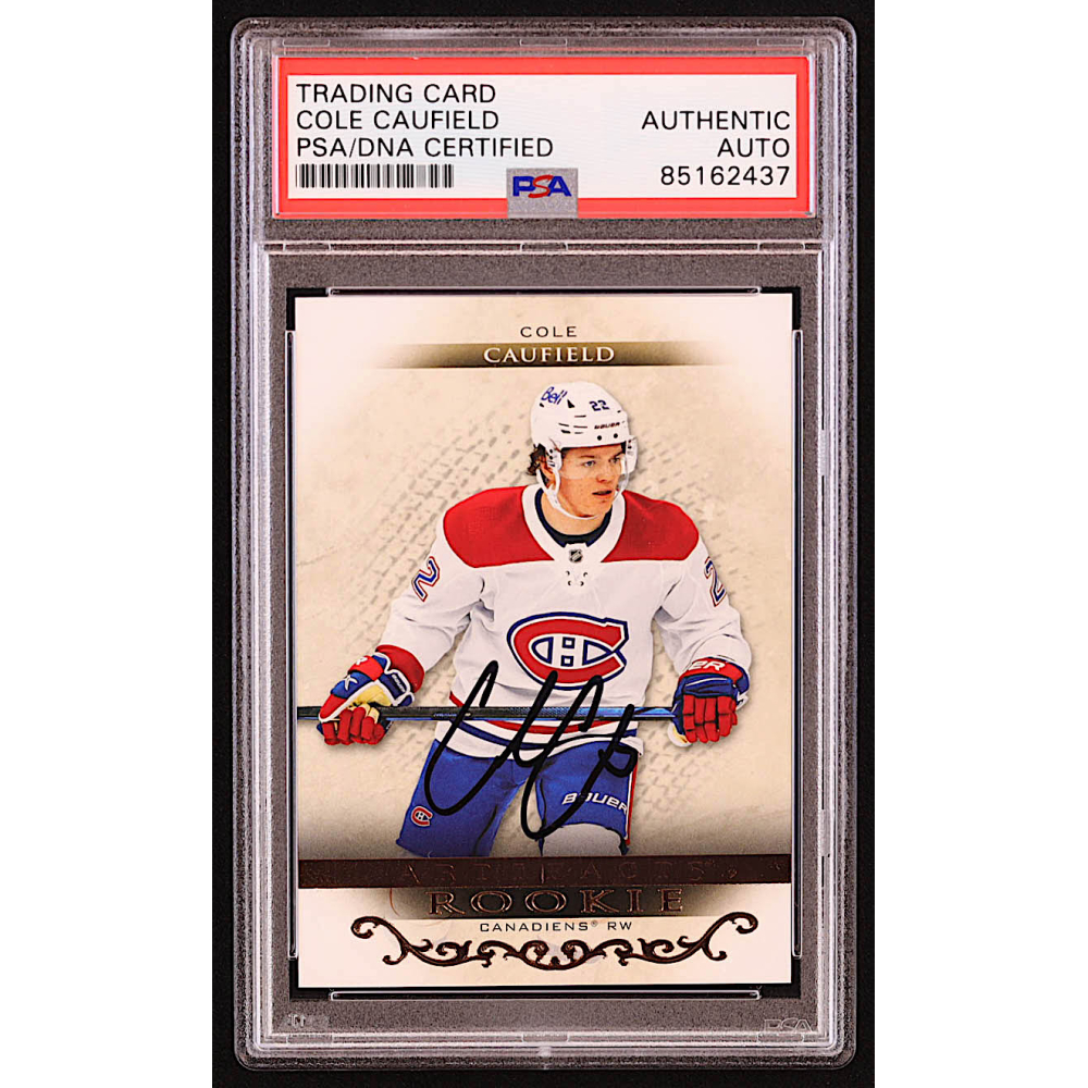 Cole Caufield Signed 2021-22 Artifacts #180 RC (PSA) | Pristine Auction