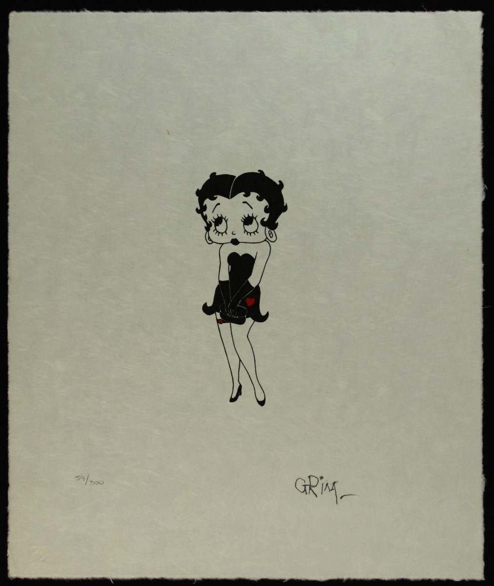 Betty Boop Limited Edition 1989 13x16 Lithograph Hand-Signed by Grim ...