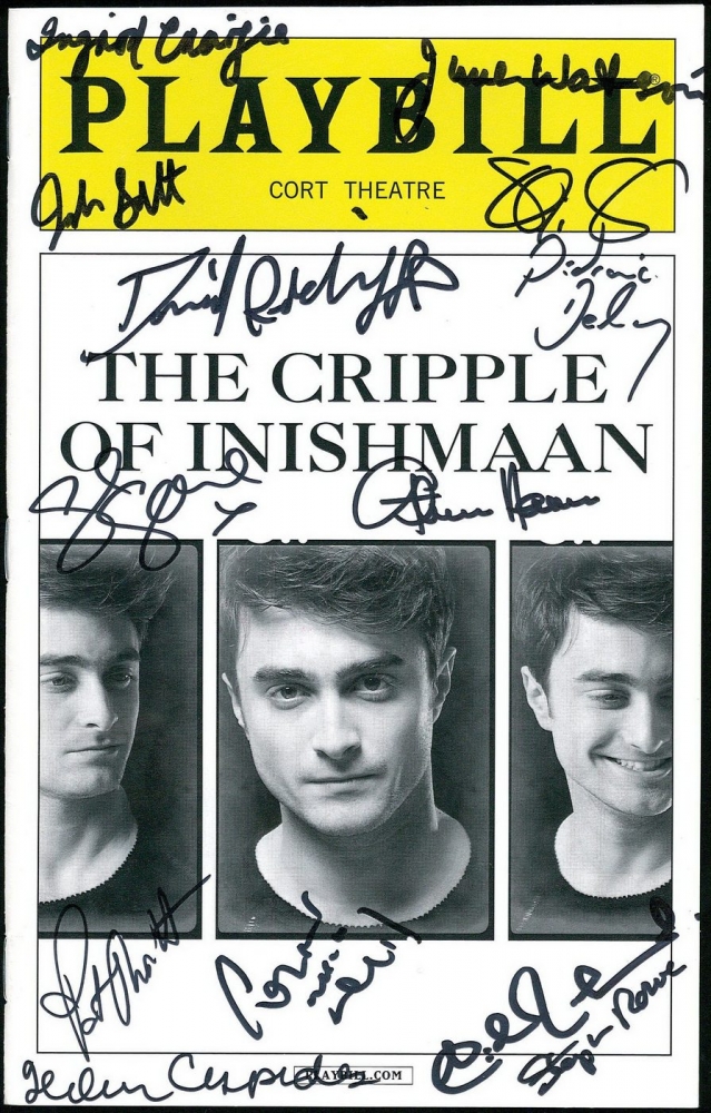 "The Cripple of Inishmaan" 2014 Playbill Magazine Signed by (13) with ...